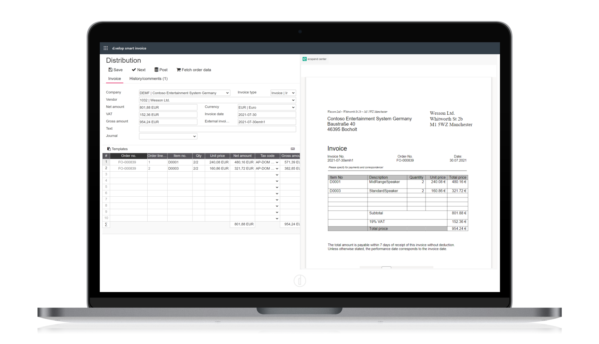 d.velop invoices for Microsoft 365 | d.velop store d.velop invoices for Microsoft 365 | d.velop store